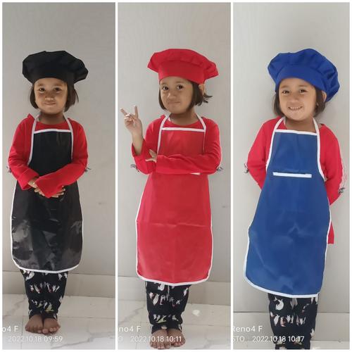 Jual celemek anak apron anak celemek tk - Merah - Kab. Bandung - syukur ...