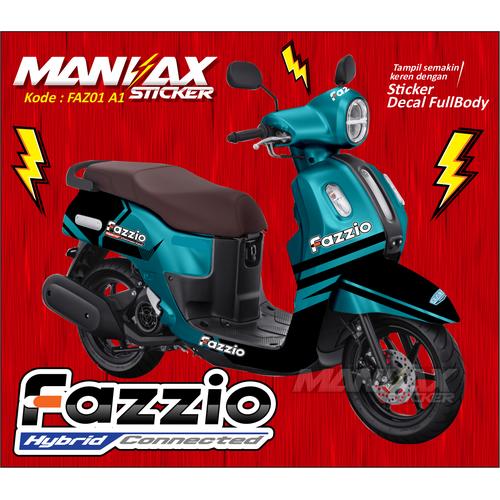 Jual DECAL FAZZIO - STICKER DECAL MOTOR FAZZIO FULL BODY - Biru, GLOSSY ...