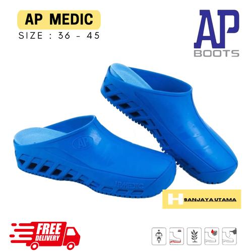 Jual sepatu AP medic medis / sepatu alkes / sepatu operasi (BIRU) - 36 ...