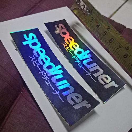 Jual Stiker mobil JDM speedtuner auto racing hologram laminasi glossy ...