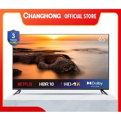 Promo CHANGHONG 65 INCH U65H7A U65H7 SMART ANDROID TV 65 INCH 4K UHD ...
