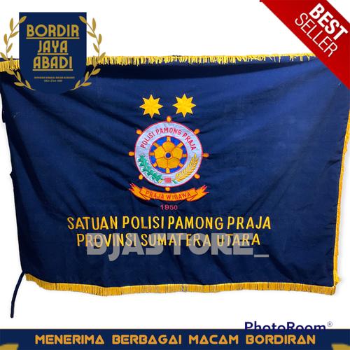 Jual Bendera Pataka Pol PP - Custom Nama Daerah - Satu muka - Jakarta ...