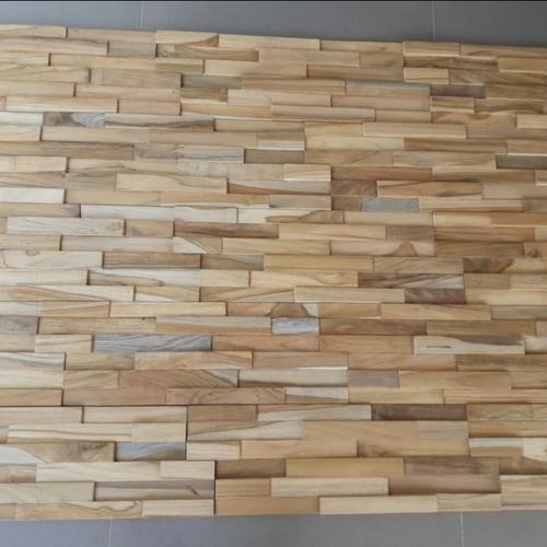 Jual panel dinding kayu jati wall 3d hiasan timbul solid - Kab ...
