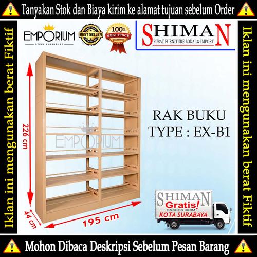 Jual Rak Buku Besi EX B1 EMPORIUM | Rak Buku Perpustakaan - Kirim ...