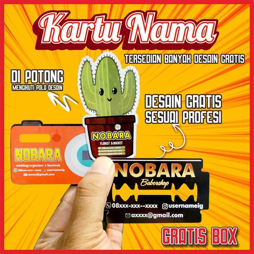 Jual Kartu Nama Unik, Kartu Nama Custom Potong Pola, Kartu Nama Tema ...