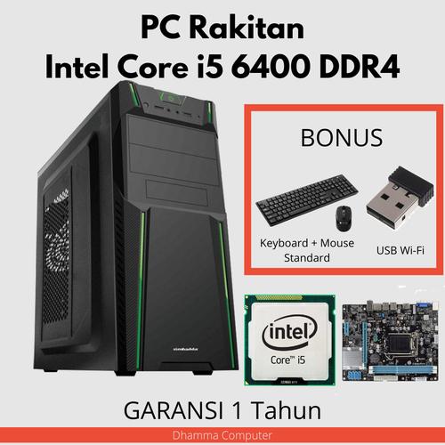 Jual PAKET CPU / PC RAKITAN Komputer Kantor Intel Core i5 6400 DDR4 Gen ...