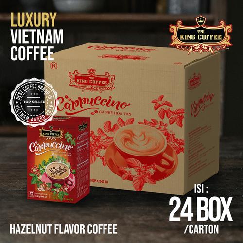 Promo DUS Karton King Coffee Cappuccino Hazelnut Flavor 24 Box Kopi ...