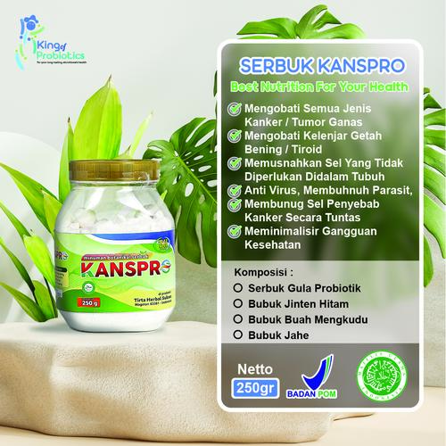 Jual Bioth Serbuk Kanspro Original Probiotik Herbal Kemasan Toples 250g ...