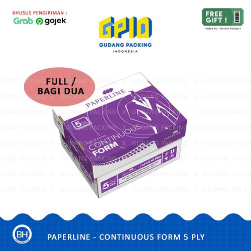 Jual (GOSEND/GRAB) PAPERLINE - Kertas Continuous Form 1/ 2/ 3/ 4/ 5/ B1 ...