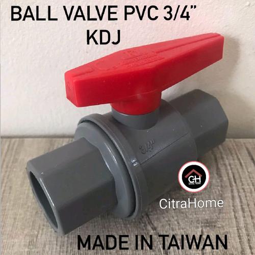 Jual Ball Valve PVC 3/4" KDJ Made in Taiwan - Kota Bandung - Cassie88 ...