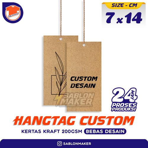 Jual Label Harga Label Brand Custom Hangtag Baju Kemeja Hang Tag Jilbab ...