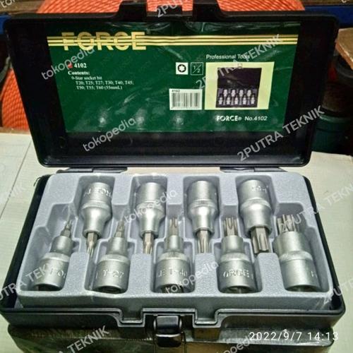 Jual mata sock impact bintang set 9 pcs 1/2 inch force star impact ...