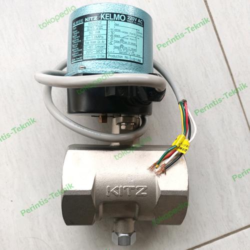 Jual motorized valve kelmo kitz 220vol stainless 316 drat 2" inch ...