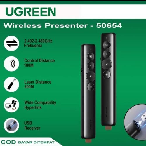 Jual Ugreen Laser Pointer Remote Controller Presenter Wireless 2.4ghz ...