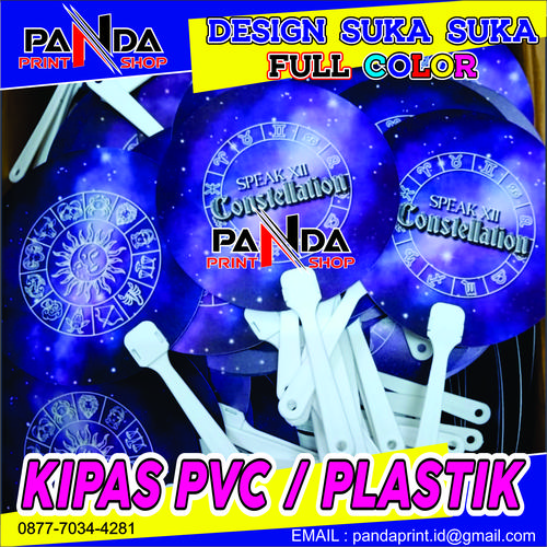 Jual Cetak Kipas PVC / Souvenir / Promosi Custom - Bahan Plastik PP/PVC ...