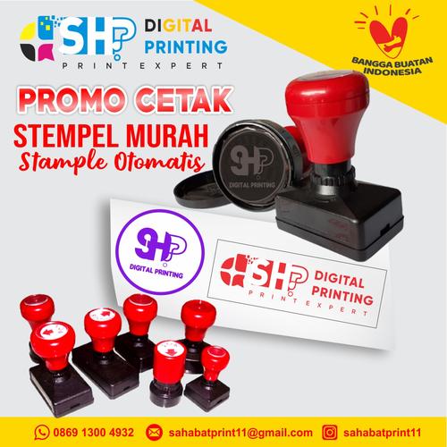 Jual CETAK STEMPEL OTOMATIS CUSTOM MURAH BERKUALITAS - Kecil, 1 WARNA ...