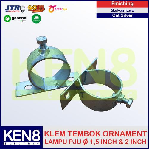 Jual Klem Tembok Stang Ornament Lampu PJU 1,5 Inch & 2 Inch ...