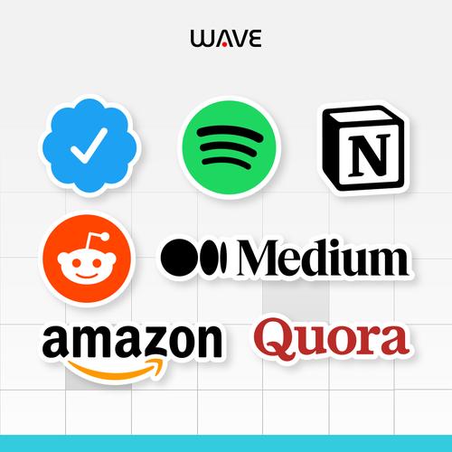 Promo Cutting Sticker Vinyl IT Waterproof - Spotify, Quora, Medium ...