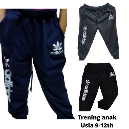 Jual Celana Training Trening Jogger Anak Laki Laki Cewek Warna Biru ...