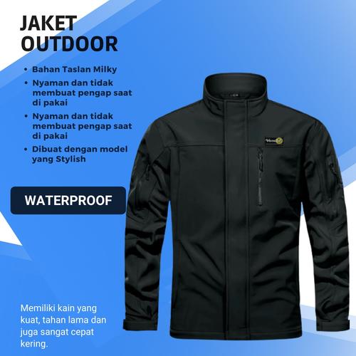 Jual Jaket Bomber Parasut Outdoor Pria Waterproof Anti Air Windproof ...