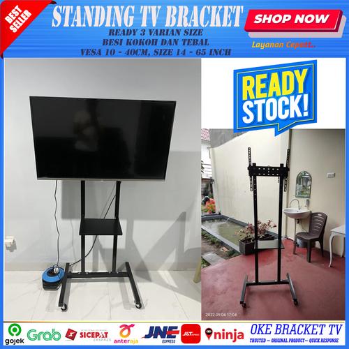 Jual Bracket Breket Brecket tv standing / stand tv dorong 32"-60 ...