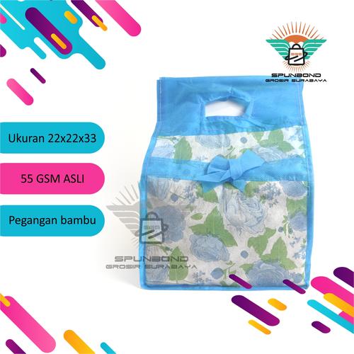 Jual tas spunbond box nas 22 model pegangan bambu - Hijau - Kota ...