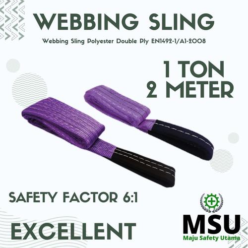 Jual Webbing Sling 1 Ton 2 Meter Excellent Tali Angkat 1T x 2M ...