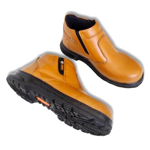 Jual Sepatu Safety Slop Ori GRADER ujung besi slipon 100% Kulit Asli ...
