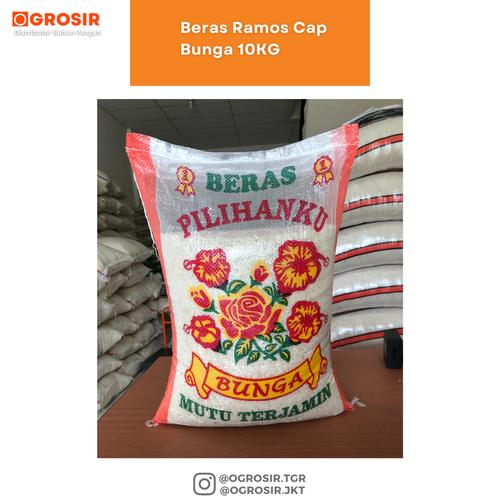 Jual Beras Putih Pulen Cap Bunga Premium 10kg - 10 Liter - Kab ...
