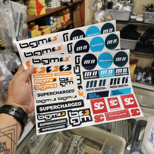 Jual Sticker Official set Scooter Center BGM Moto Nostra Original ...