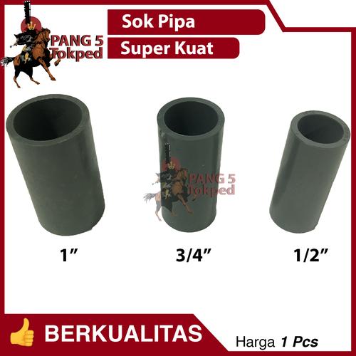 Jual Sambungan Pipa Sok 1/2" 3/4" 1" Inch Sok pipa tebal 1/2" - 3/4 ...