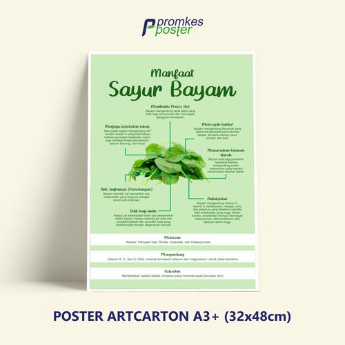 Jual Poster Kesehatan Manfaat Sayur Bayam - Kab. Tangerang ...