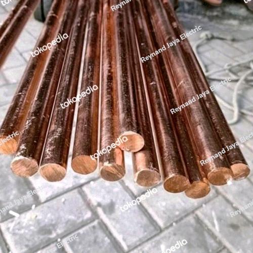 Jual stick rod grounding rod 5/8 asli tembaga full panjang 2 meter ...