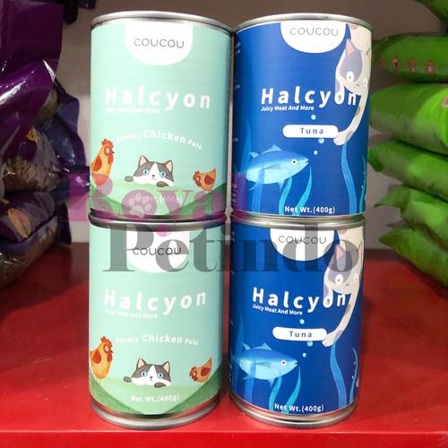 Jual Coucou Halcyon ADULT Wet Food Kaleng Makanan Basah Kucing 400 Gram ...