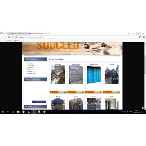 Jual P002 Source Code Company Profile Bengkel Stanles - Kota Bekasi - Priojava jasa programer ...