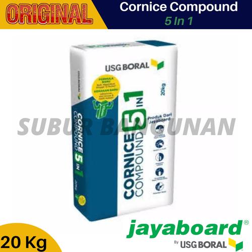 Jual Jayaboard Cornice Compound 5 In 1 / Kompon Kornis Adhesive Jaya 20 ...