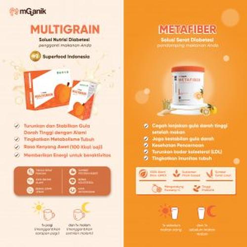 Jual (Free souvenir) Mganik Multigrain 500gr-minuman serat untuk ...