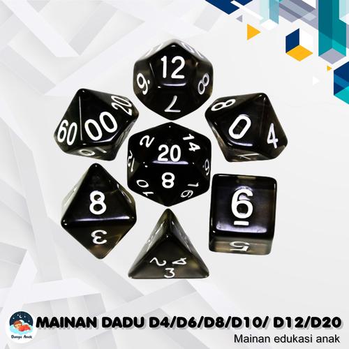 Jual Mainan dadu edukasi anak D4 D6 D8 D10 D12 D20 montessori kreatif ...