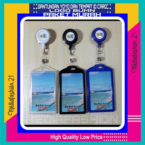Jual GANTUNGAN YOYO ID CARD/NAME TAG + TEMPAT ID CARD + LOGO BUMN ...