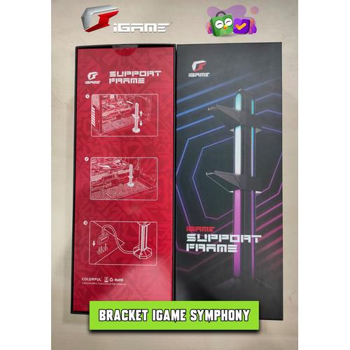 Jual VGA HOLDER IGAME COLORFUL ARGB BLACK / WHITE - VGA SUPPORT BRACKET ...