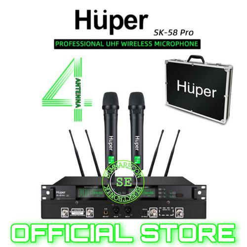 Jual mic wireless original huper sk 58 pro microphone mic karaoke ...