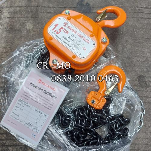 Jual Takel Manual 1,5 Ton 10 Meter Nagasaki Japan Chain Block - Chain ...
