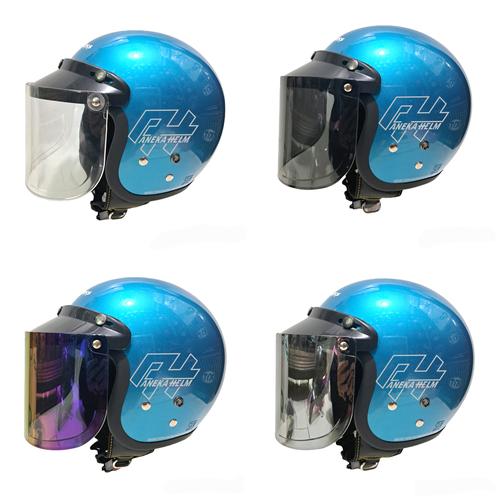 Jual Helm cargloss retro ice blue | cargloss retro original - kaca ...