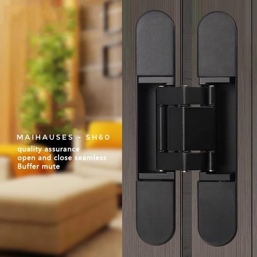 Jual Engsel Hinge Hidden Concealed SH60 #Engsel Tanam Pintu Hitam ...
