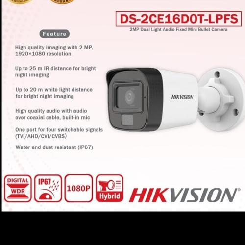 Jual CAMERA HIKVISION DS-2CE16D0T-LPFS 2MP DUAL LIGHT COLORVU + AUDIO MIC - Jakarta Barat - MATA ...