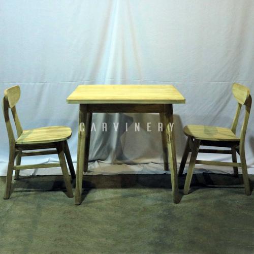 Jual Set Meja Cafe 2 Kursi Kayu Jati Model Minimalis, Set Kursi Makan ...