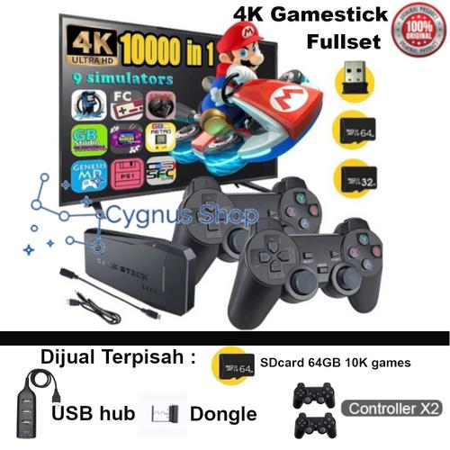 Jual Game Stick 4K Game Console Wireless Gamepad HDMI TV Retro Video ...