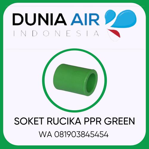 Jual Rucika Soket 1/2" 20 mm PPR Socket Lurus Coupler Tigris Green ...