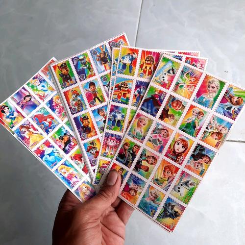 Jual Sticker perangko - Kartun Frozen Strawberry Hello Kitty princess ...
