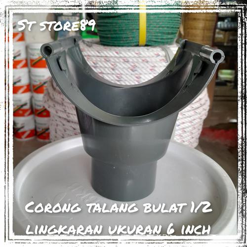 Jual CORONG TALANG AIR BULAT PVC 1/2 LINGKARAN UKURAN 6 INCH - Kab ...